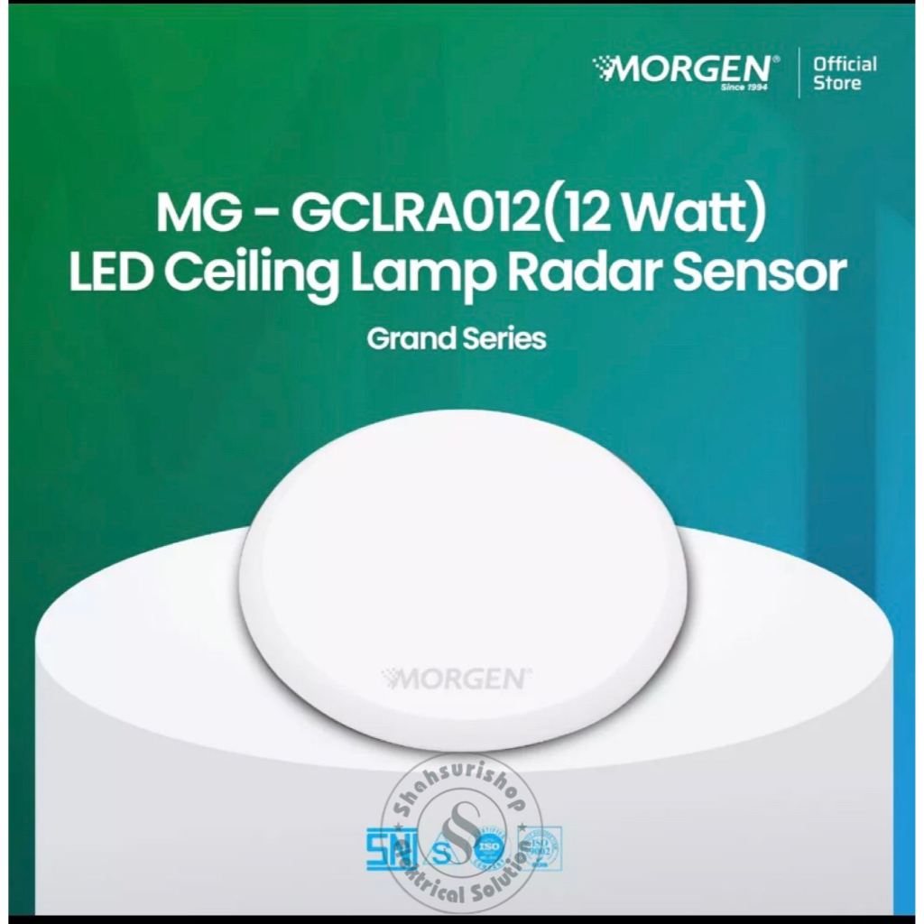 Jual MORGEN LAMPU LED CEILING 12 WATT SENSOR GERAK PUTIH 6500K | Shopee ...