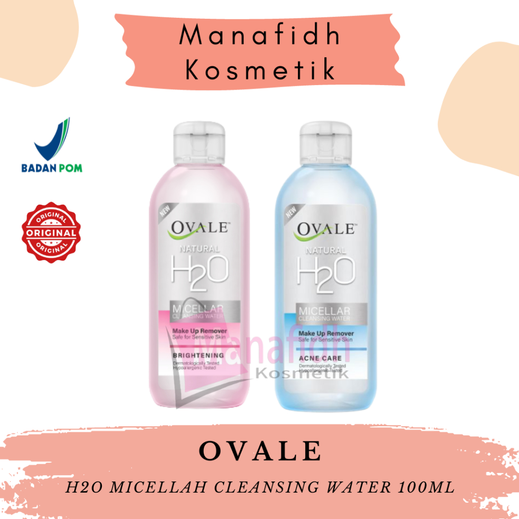 Jual Ovale Natural H2O Micellar Cleansing Water 100ml | Shopee Indonesia