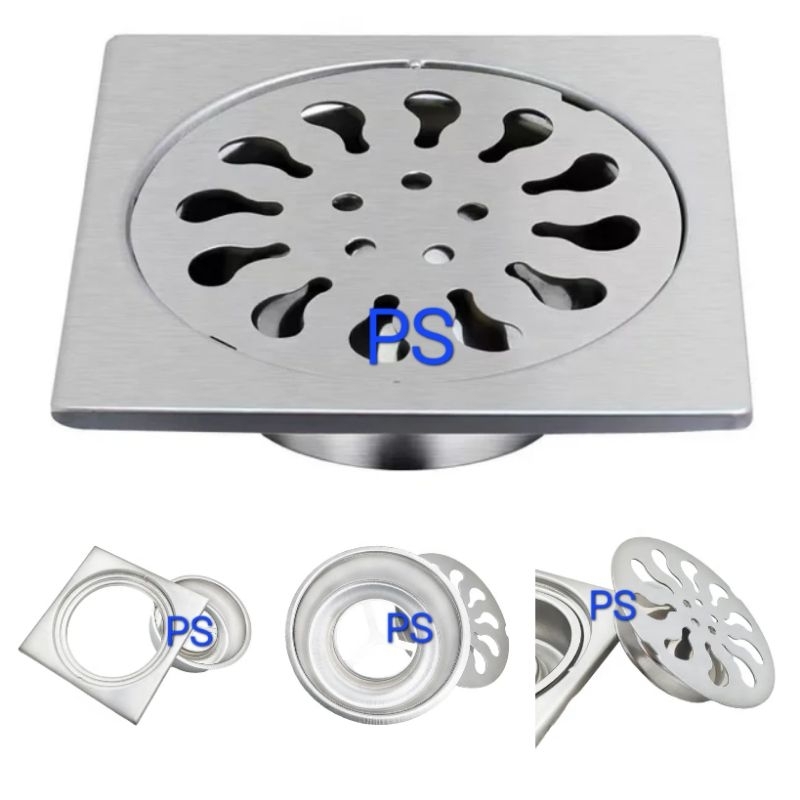 Jual Saringan got Besar 12 15 cm Stainless Floor Drain 6 inch Lantai ...