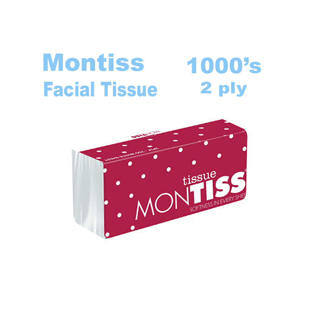 Jual Tissue Montiss 250 Sheet - Softpack Tisu 2Ply - Tisu Wajah ...