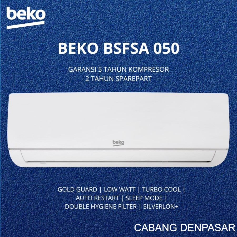 Jual AC Beko Low Watt 1/2 PK R32 BSFSA050 / BSFSA 050 | Shopee Indonesia