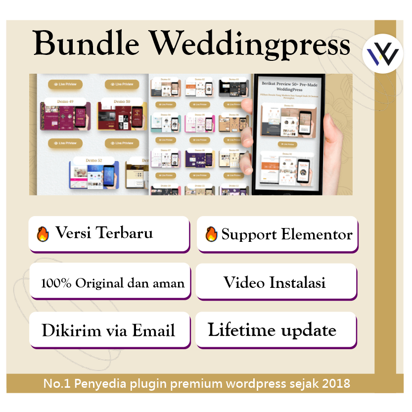Jual Bundle Wedding - Paket komplit untuk pembuatan website wedding ...