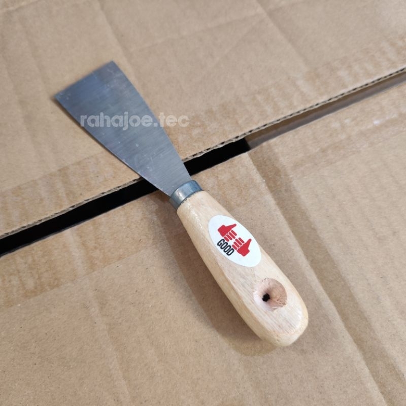 Jual Kape Pisau Dempul 1,5" Gagang Kayu Kapi Scrub Skrap 1,5 Inch ...