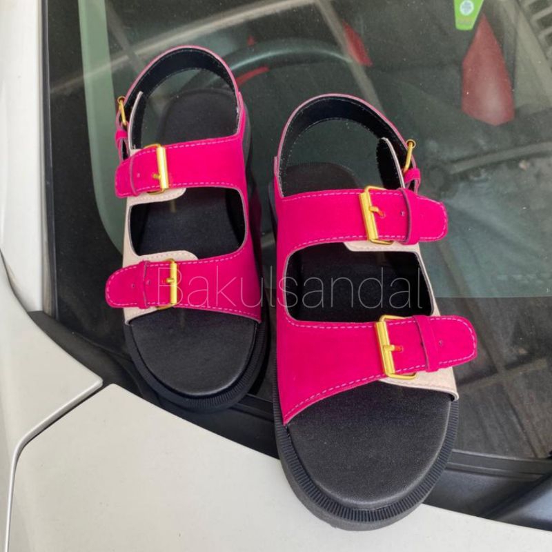 Jual Sandal LOTSO TALI PINK KREM sol tebal | Shopee Indonesia