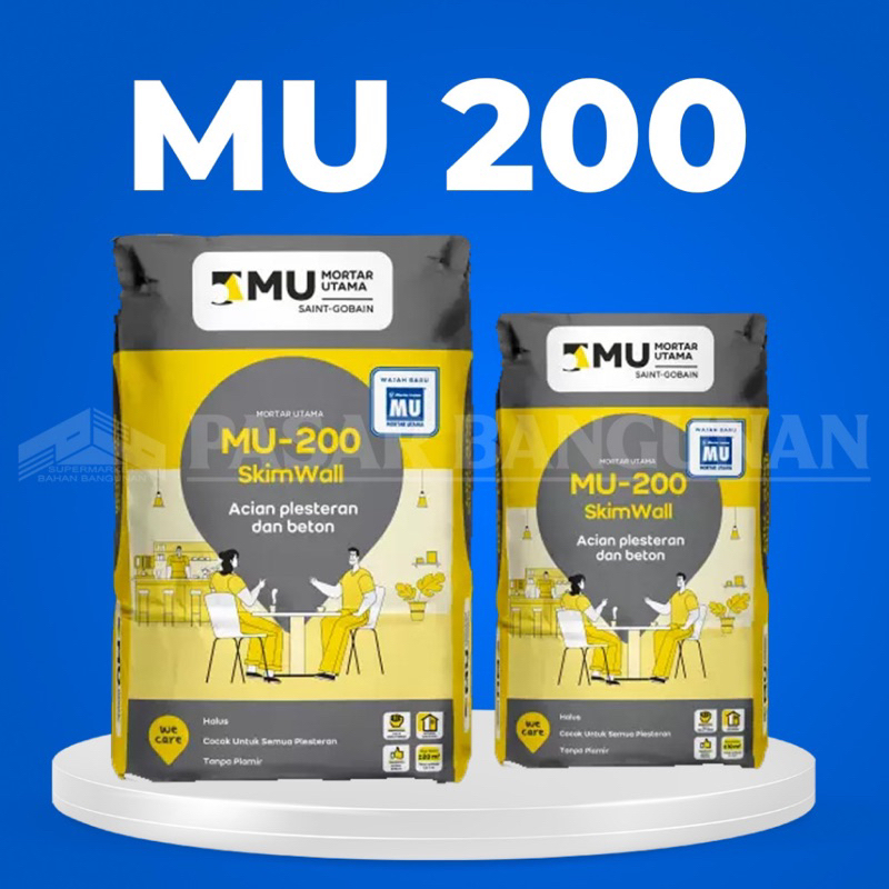 Jual MU 200 SKIMWALL 20 KG SEMEN INSTAN | Shopee Indonesia