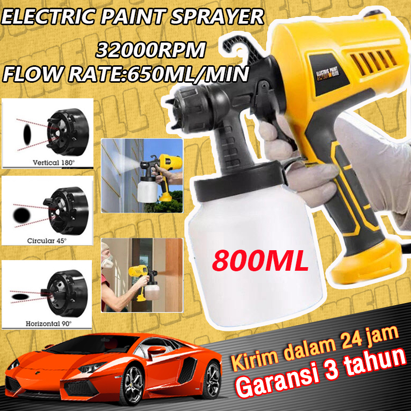 Jual alat cat semprot listrik 400W 800ml, mesin cat semprot listrik ...