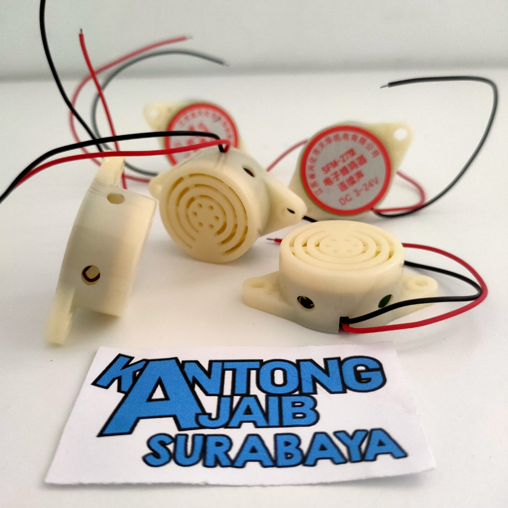Jual Buzzer Speaker Active SFM 27 DC 3-24V Piezo Buzzer SFM 27 Intermittent Alarm | Shopee Indonesia