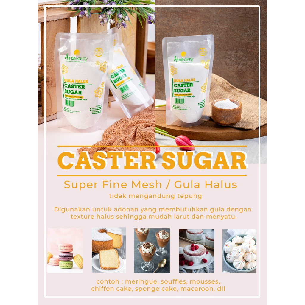 Jual Aromanis CASTOR Sugar Cane 500gr Repack Gula Halus Fine Caster ...