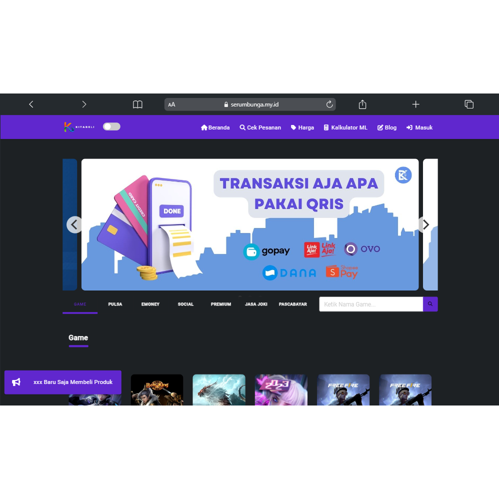 Jual Source code topup game dan ppob ( lengkap SMM ) Update | Shopee ...