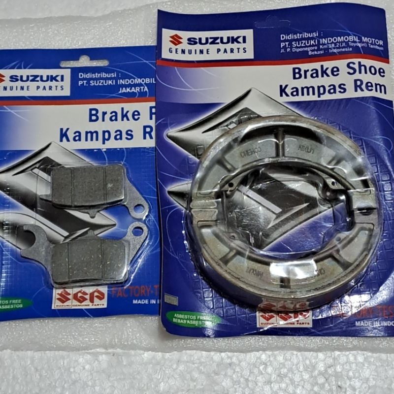 Jual PAKET KAMPAS REM SUZUKI HAYATE DEPAN BELAKANG | Shopee Indonesia