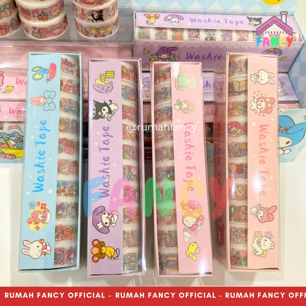 Jual [1BOX ISI 10 ROLL] WASHIE TAPE SNR SZ151 ISI 10 ROLL Glitter ...