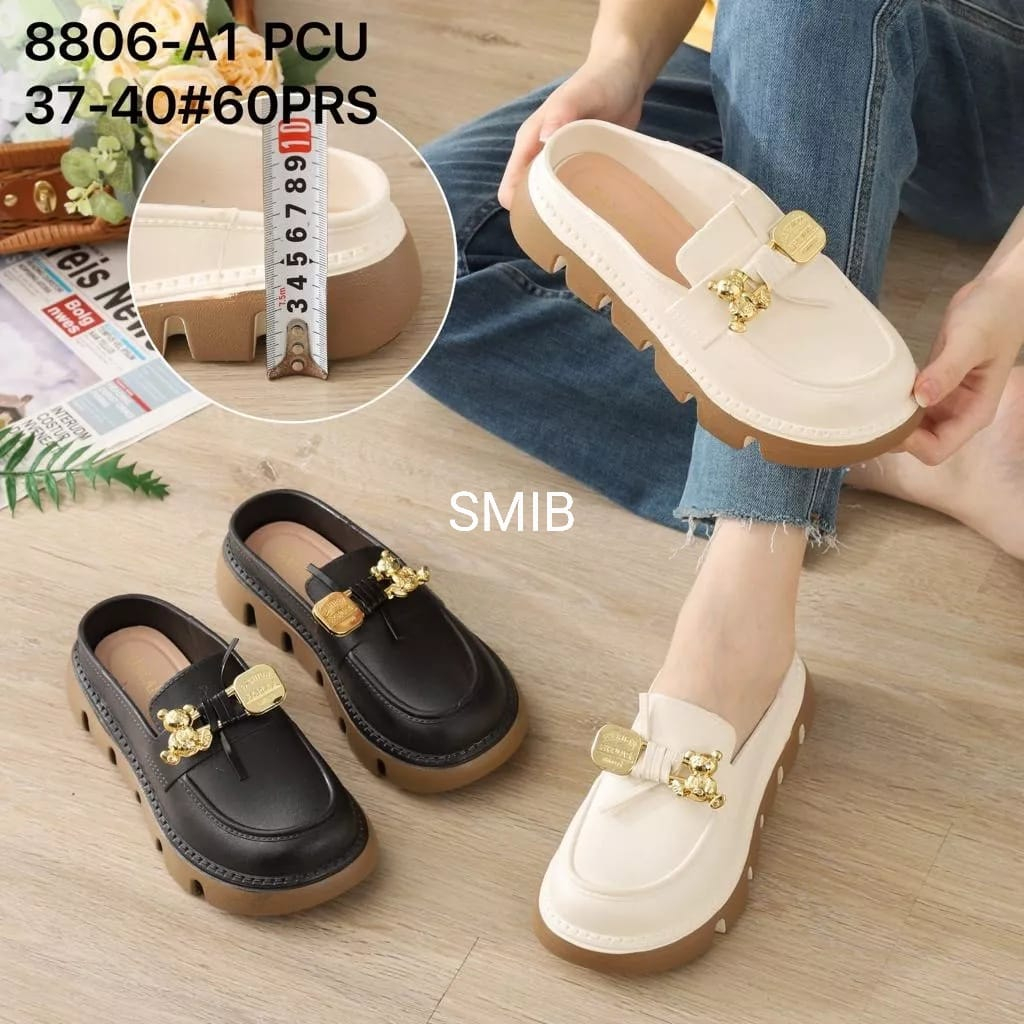 Jual Sandal Selop Wanita Karet Import BALANCE Motif Mute Emas Ringan ...
