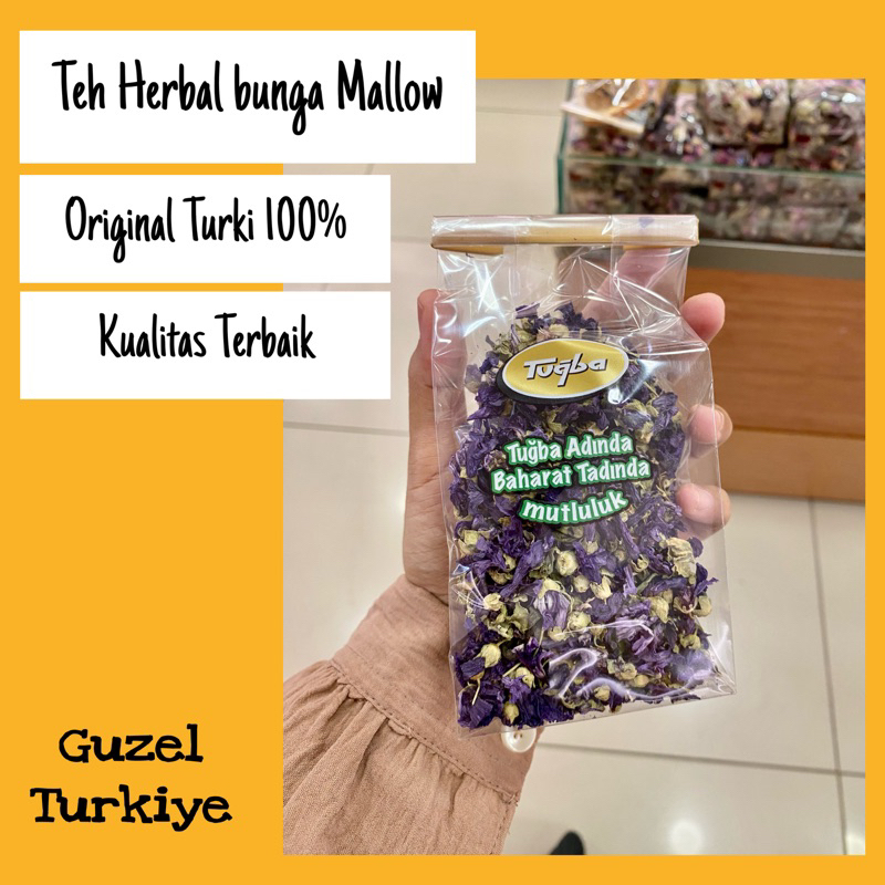 Jual Teh Herbal Teh Bunga Mallow ORIGINAL TURKI 100% | Shopee Indonesia