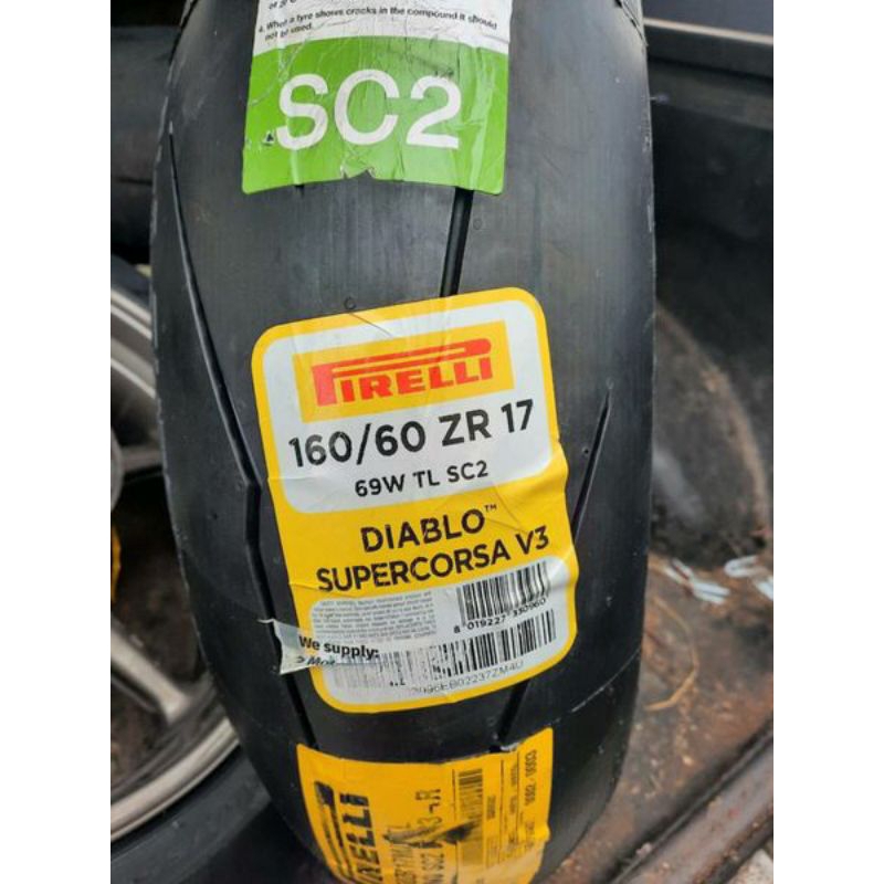 Jual Ban pirelli diablo super corsa 160/60 ZR 17 softcompoun | Shopee ...