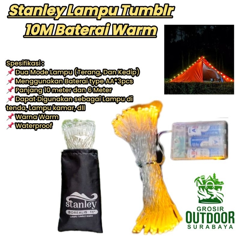 Jual Lampu Tumblr 10 meter Pouch Baterai Warm White Original | Shopee ...