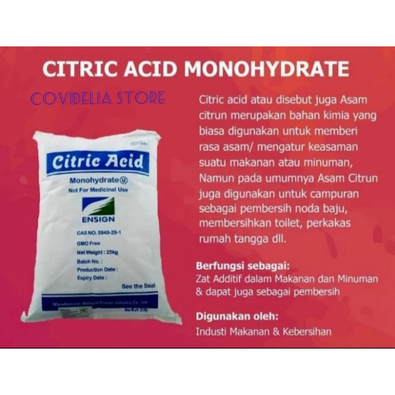Jual Citric Acid / Sitrun / Asam Sitrus pack 250gr | Shopee Indonesia
