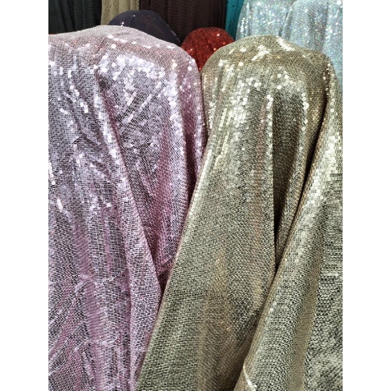 Jual Bahan/Kain Sequin Dasar Satin | Shopee Indonesia