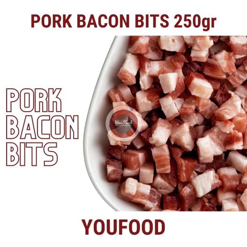 Jual Pork Bacon Bits / Bacon Cube - Daging Babi Bacon Potongan Kecil ...