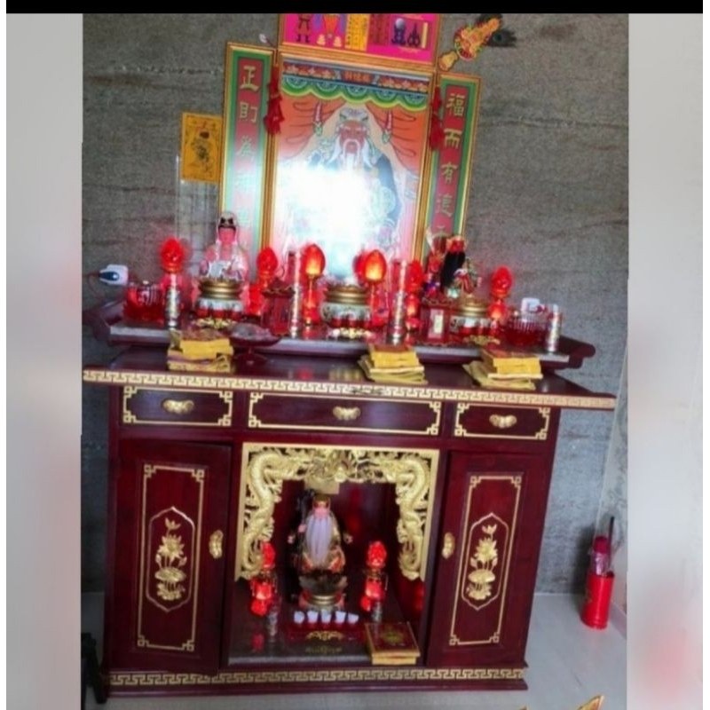 Jual Meja Altar Meja Sembahyang Kayu Jati Jujur Barokah | Shopee Indonesia