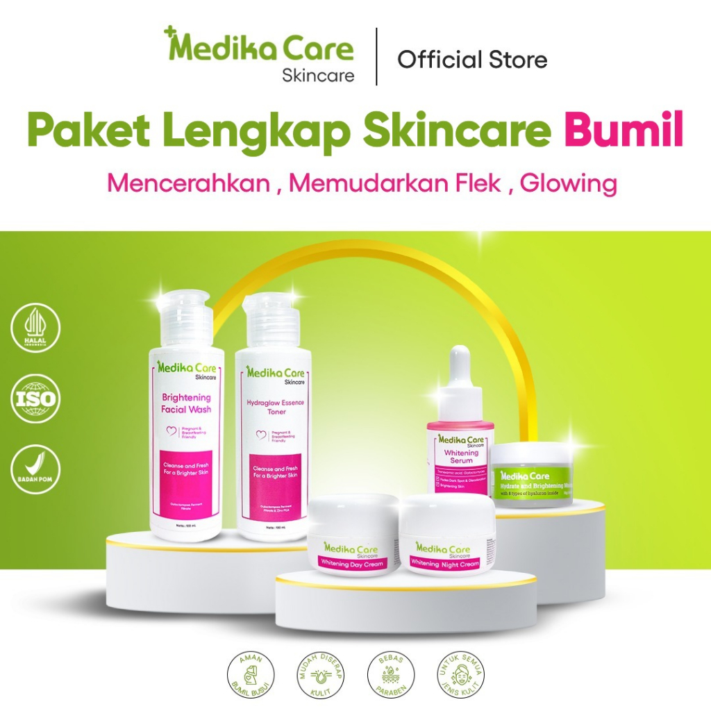 Jual Medika Care Premium Whitening Set 6 in 1, Mencerahkan, Memudarkan ...