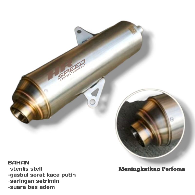 Jual Knalpot selincer standar racing original hr speed exhaust | Shopee Indonesia