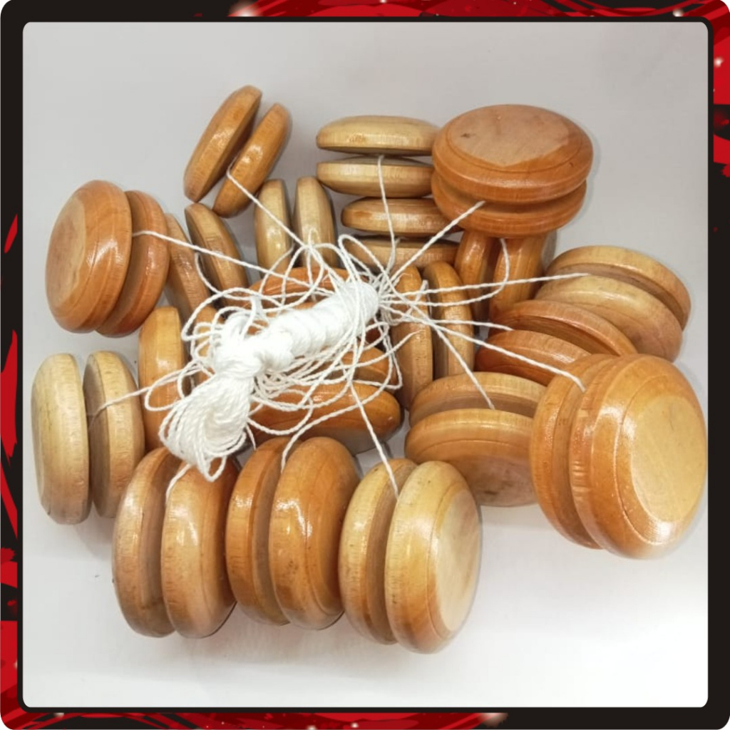 Jual (1 Kodi/20Pcs) Yoyo / Yo-yo Kayu Besar Premium Harga Grosir ...