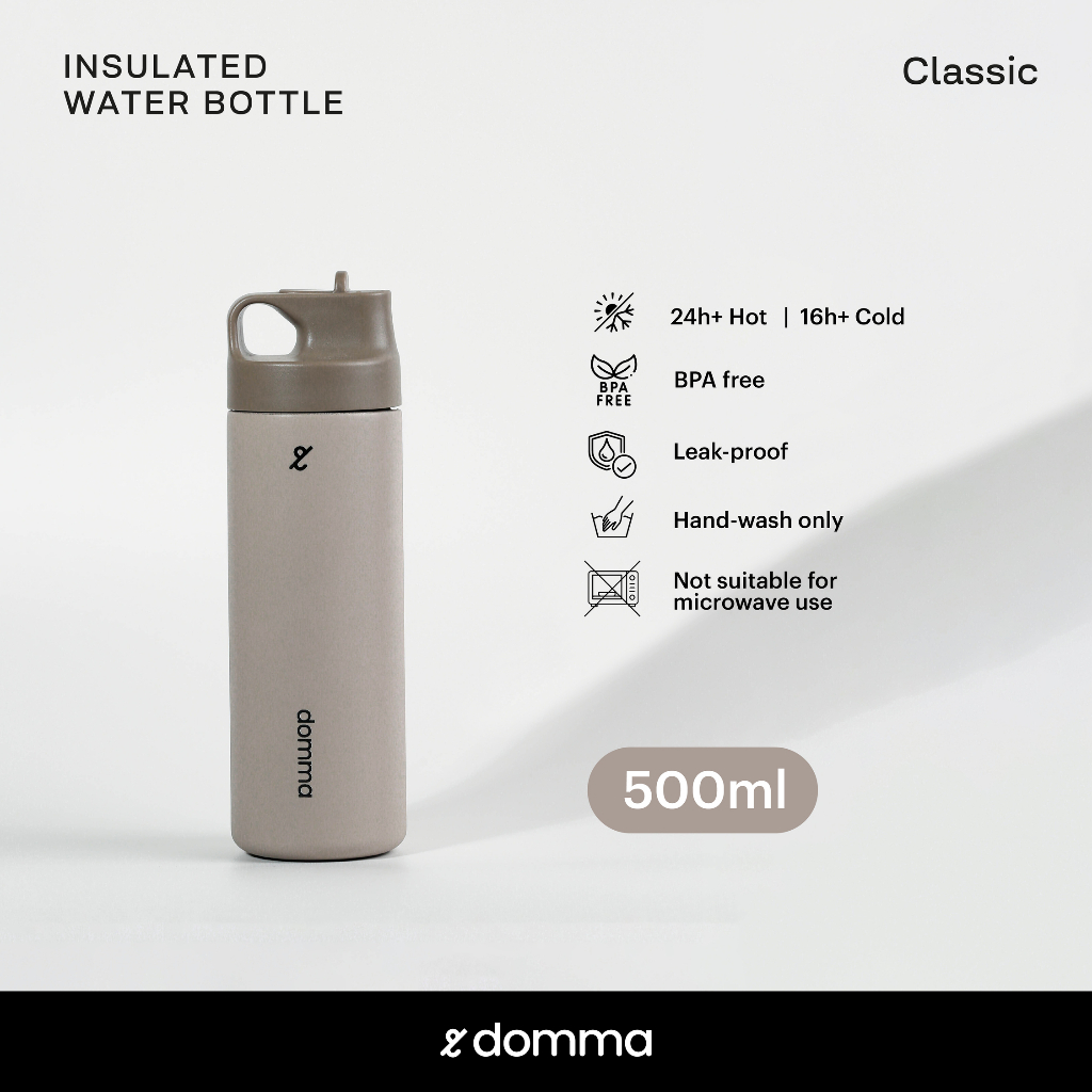 Jual [Domma] 16 Oz/500 ml Classic Insulated Reusable Tumbler Water ...