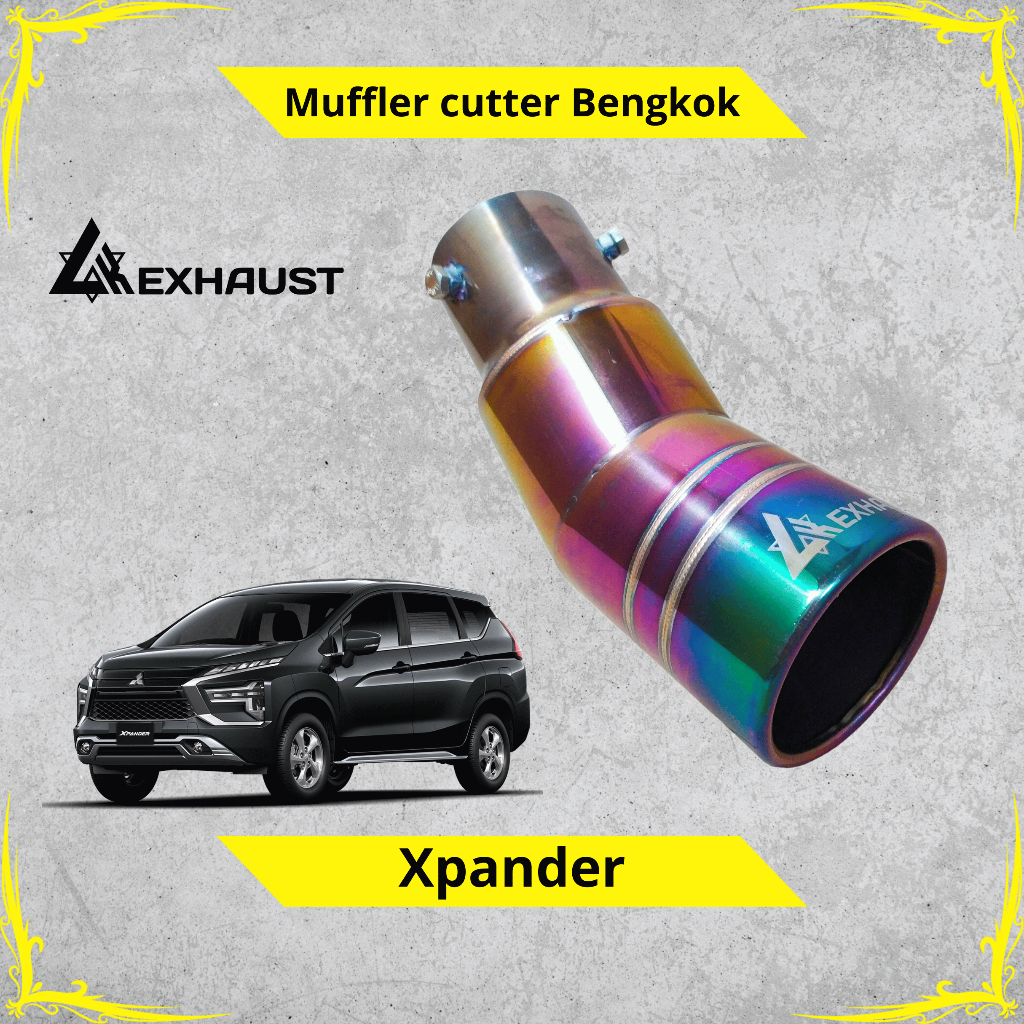 Jual Muffler cutter Xpander variasi knalpot mobil model bengkok LK ...