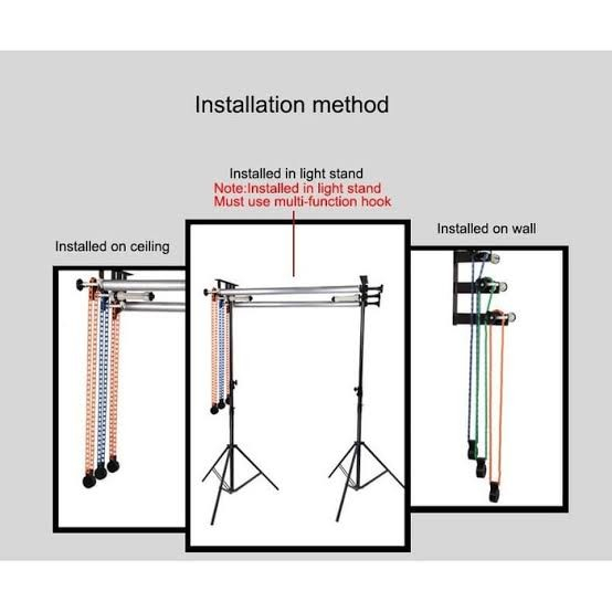 Jual Paket Background Stand Kerek 1 2 3 4 6 Set Bar Expander Studio 1 ...