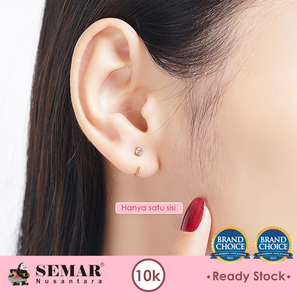 Jual Anting Tindik Emas Little Izzy Huggies Gold 10K Semar Nusantara ...