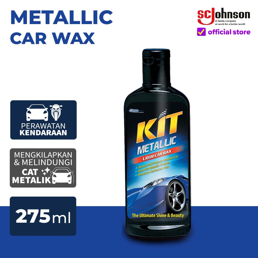 Jual KIT Car Wax Metallic Pengkilap Pelindung Cat Mobil 275ml | Shopee ...