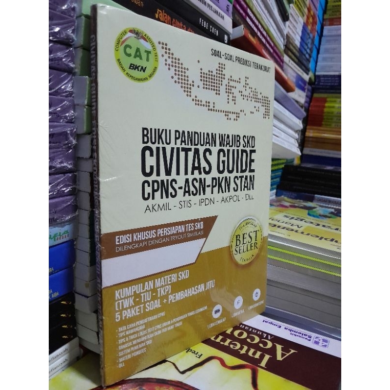 Jual buku panduan wajib skd civitas guide cpns asn pkn stan akmil stis ...