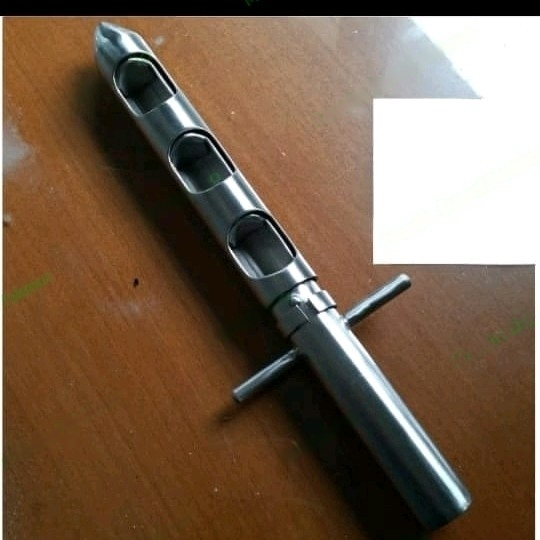 Jual seed trier sampler stainless steel alat pengambil sample biji ...