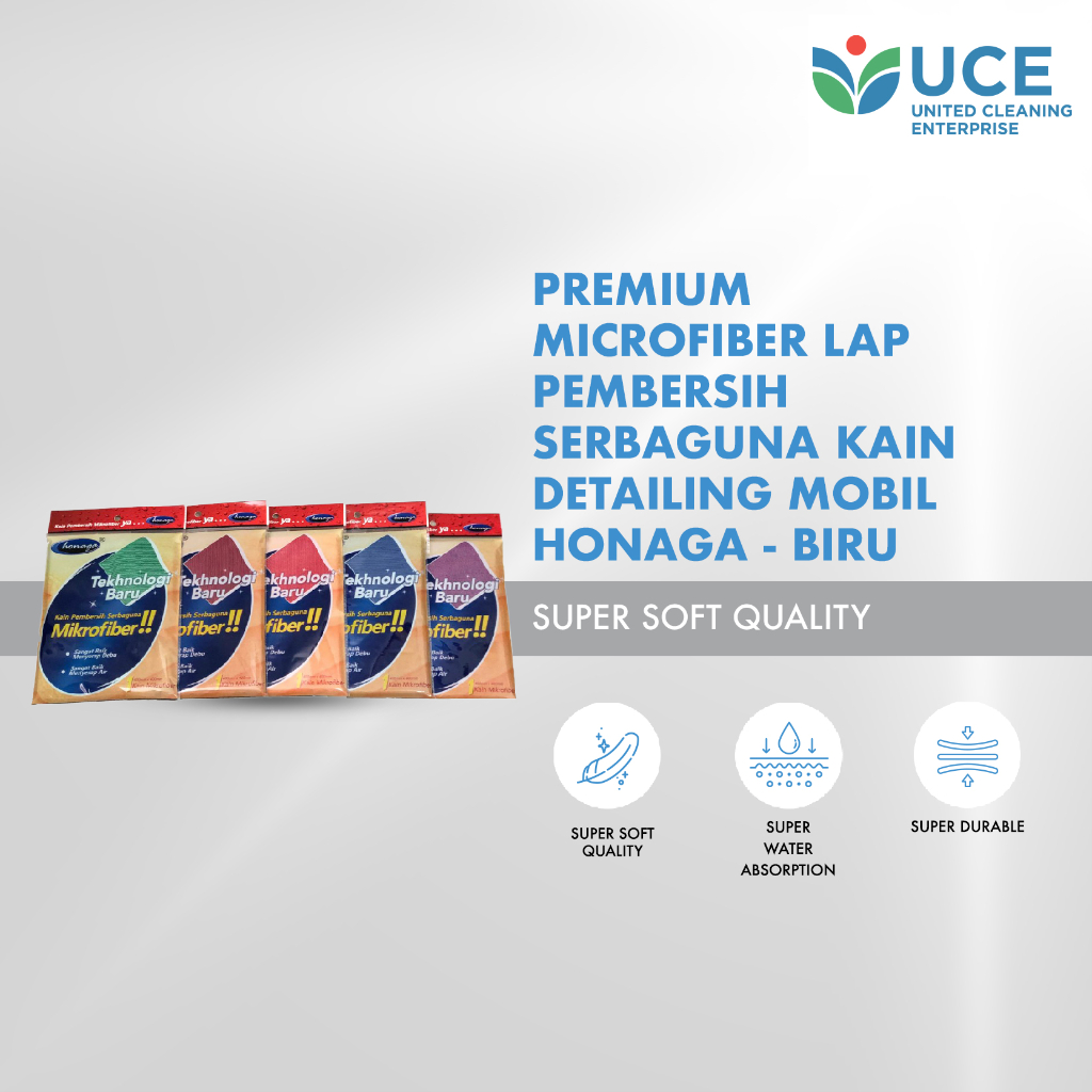 Jual HONAGA Premium Microfiber Lap Pembersih Serbaguna Kain Detailing ...