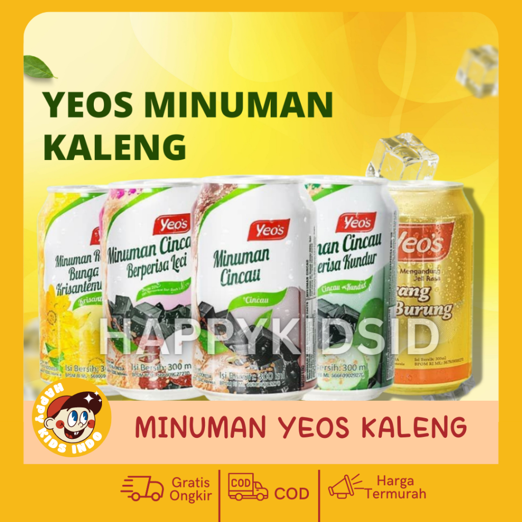 Jual MINUMAN YEOS & DBEST KALENG 300ML - 24PCS (1KARTON) - YEOS CINCAU ...