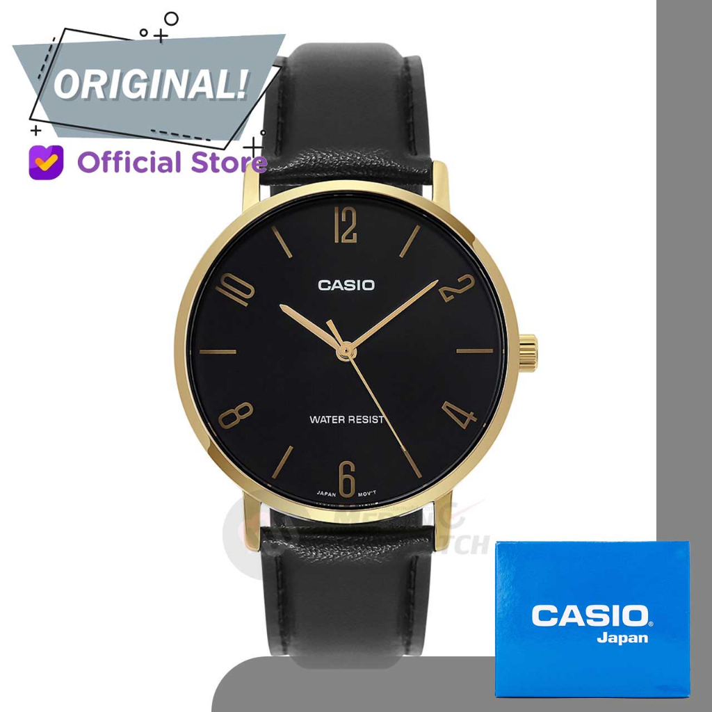 Jual Jam Tangan Casio MTP-VT01GL-1B2UDF Original | Shopee Indonesia