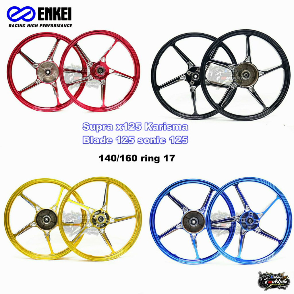 Jual MUTAKIN CNC velg ring 17 AK55 racing velk HONDA GL MP CB Karisma ...
