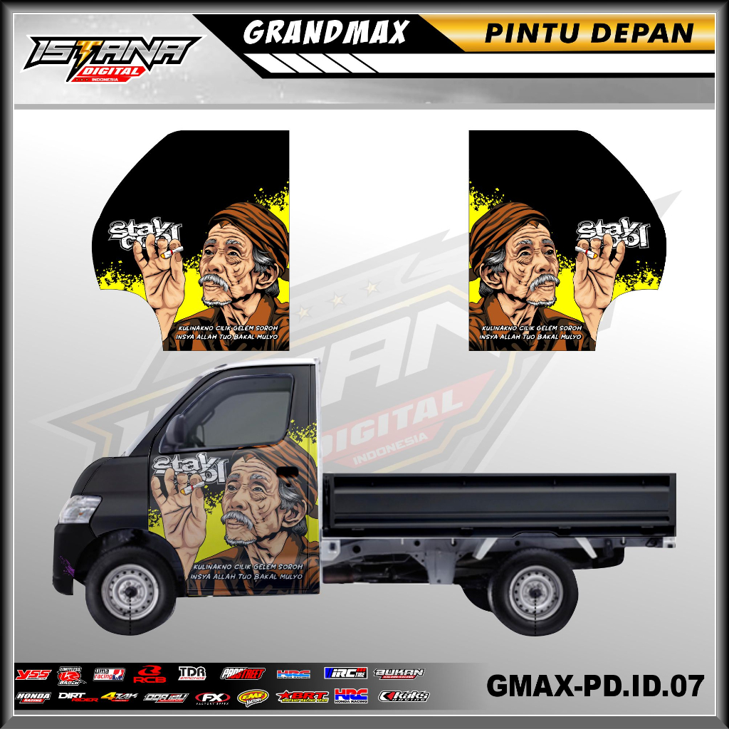 Jual Decal Sticker Pintu Depan Daihatsu Grandmax - Stiker Variasi Pintu ...