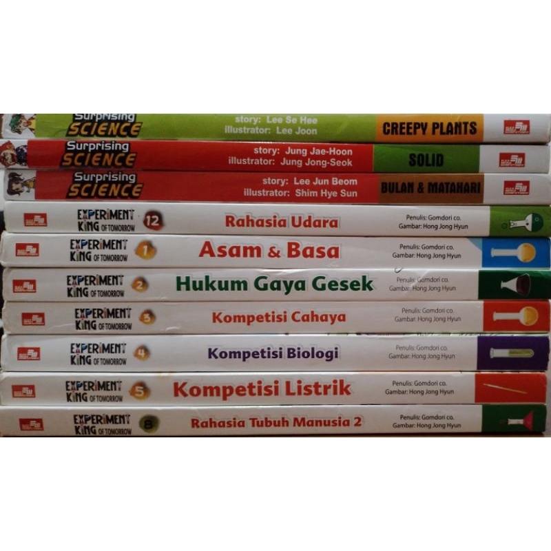 Jual Komik Sains pengetahuan EXPERIMENT KING OF TOMORROW & SURPRISING SCIENCE | Shopee Indonesia