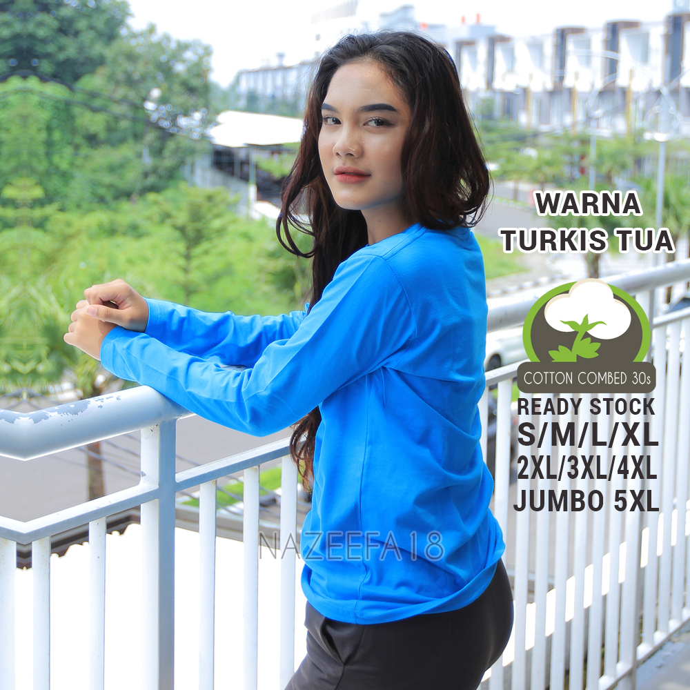 Jual Kaos Polos Panjang Cotton Combed 30s Premium Kaos Polos Bandung ...