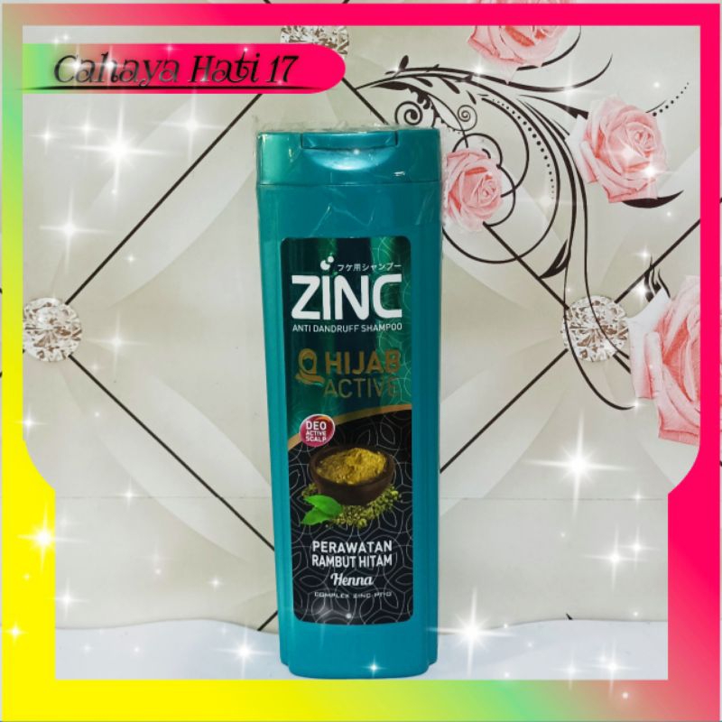 Jual ZINC Anti Dandruff Shampoo Hijab Active 340 ml | Shopee Indonesia