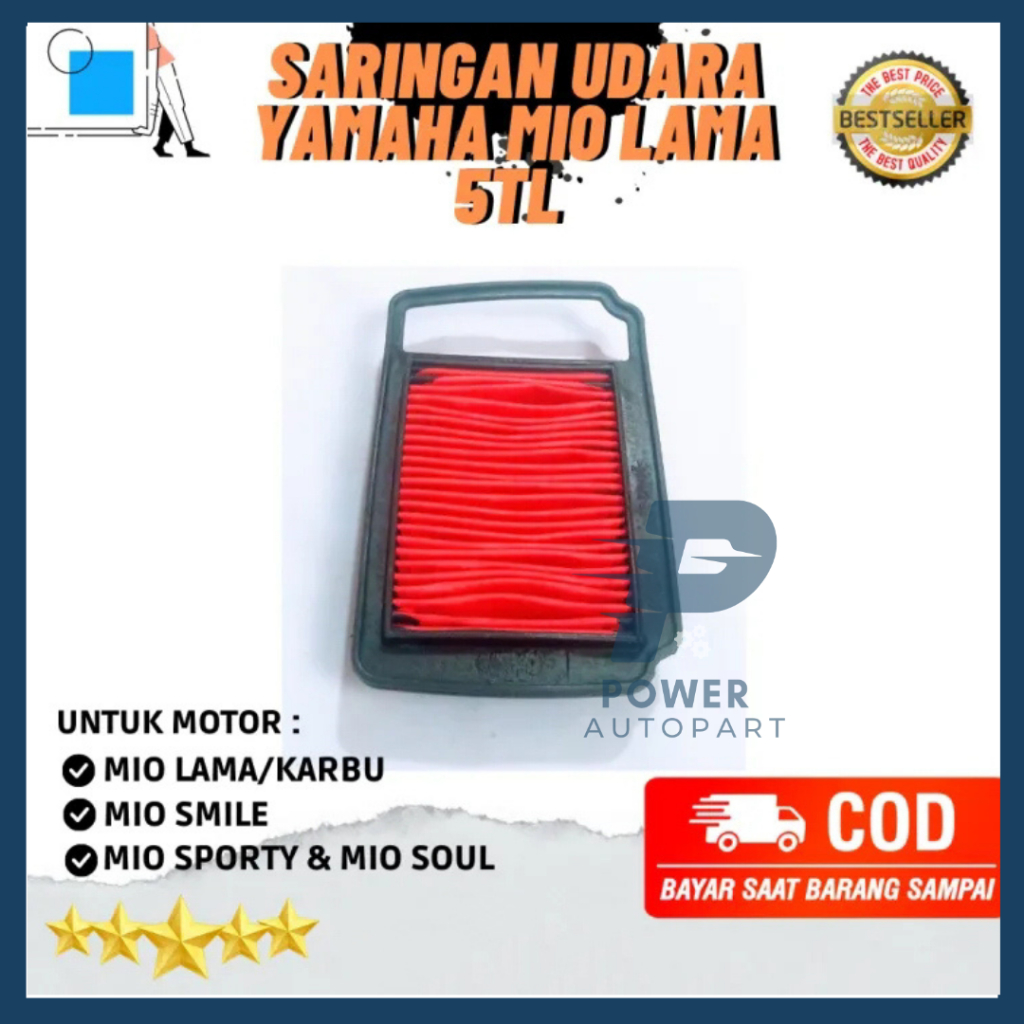 Jual Filter Udara / Saringan Yamaha Mio, Mio Lama, Mio Sporty Kualitas ...
