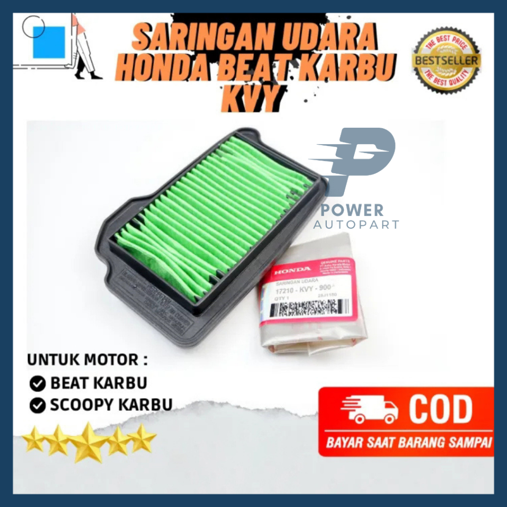 Jual Filter Udara / Saringan Honda Beat Karbu, Scoopy Karbu Kualitas ...