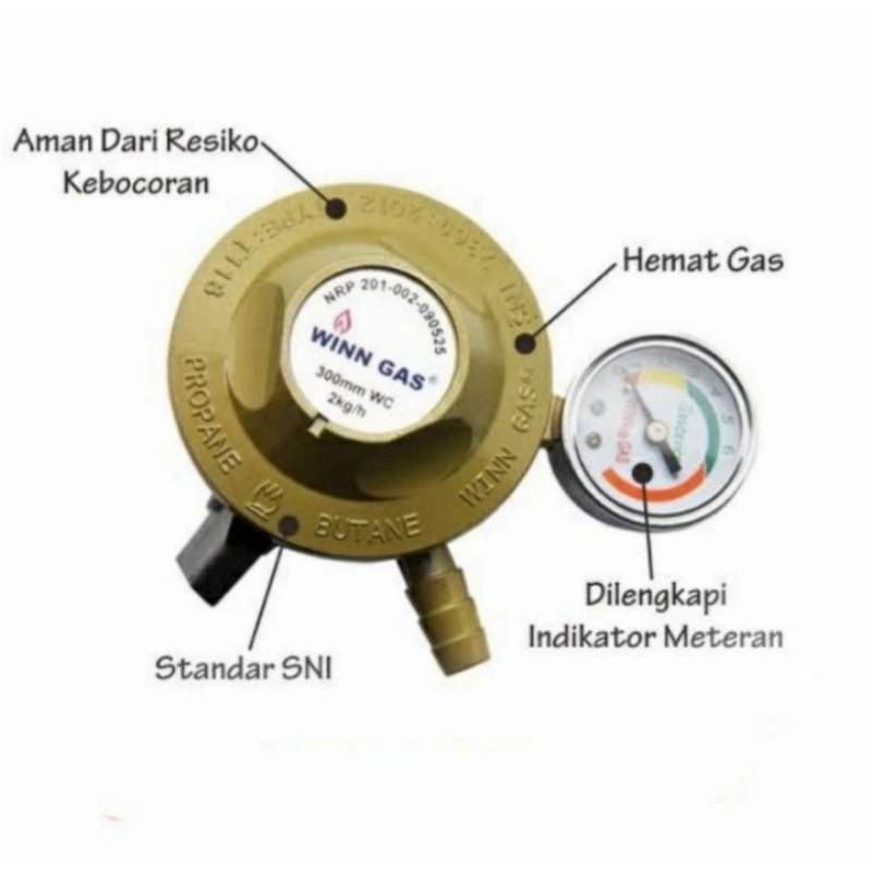 Jual Regulator Winn Gas W 118M - Regulator Kompor Gas Tekanan Rendah ...