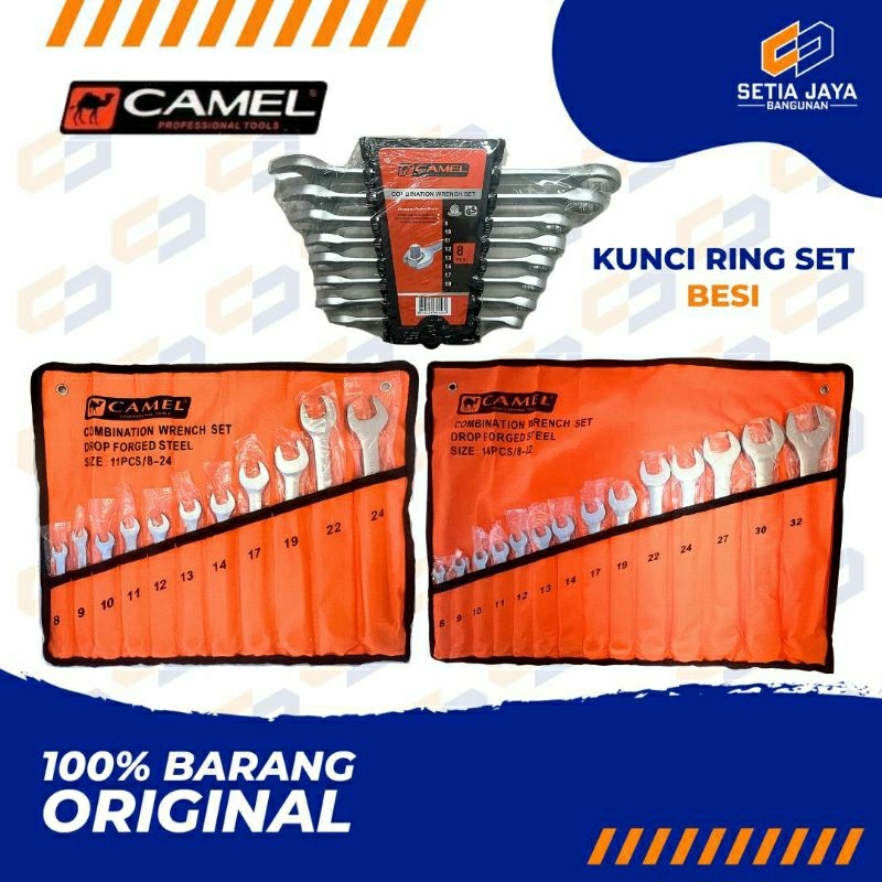 Jual Kunci Ring / Pas / Pass Set Camel Besi 8-19 / 8-24 / 8-32 mm ...