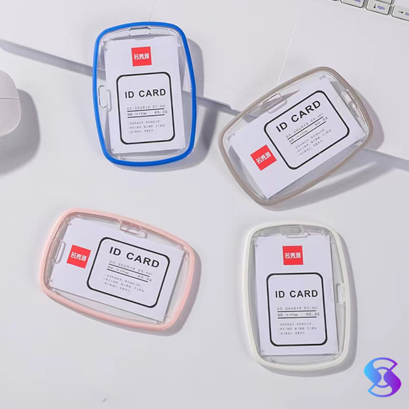 Jual Casing Tempat ID Card Karet/Card holder Transparent Badge ID Card ...