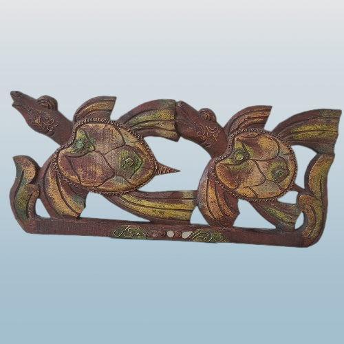 Jual Pandil Relief Relif 3D Antik Kayu Naga Gajah Kura Kura Bunga ...