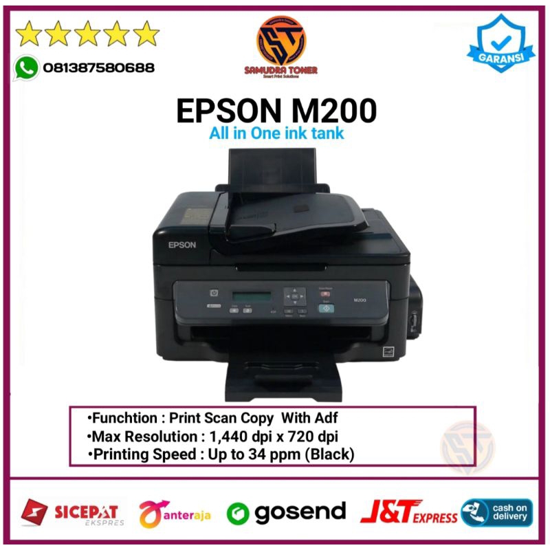 Jual Epson M200 Printer all in one black only Print Copy Scan Fax ...