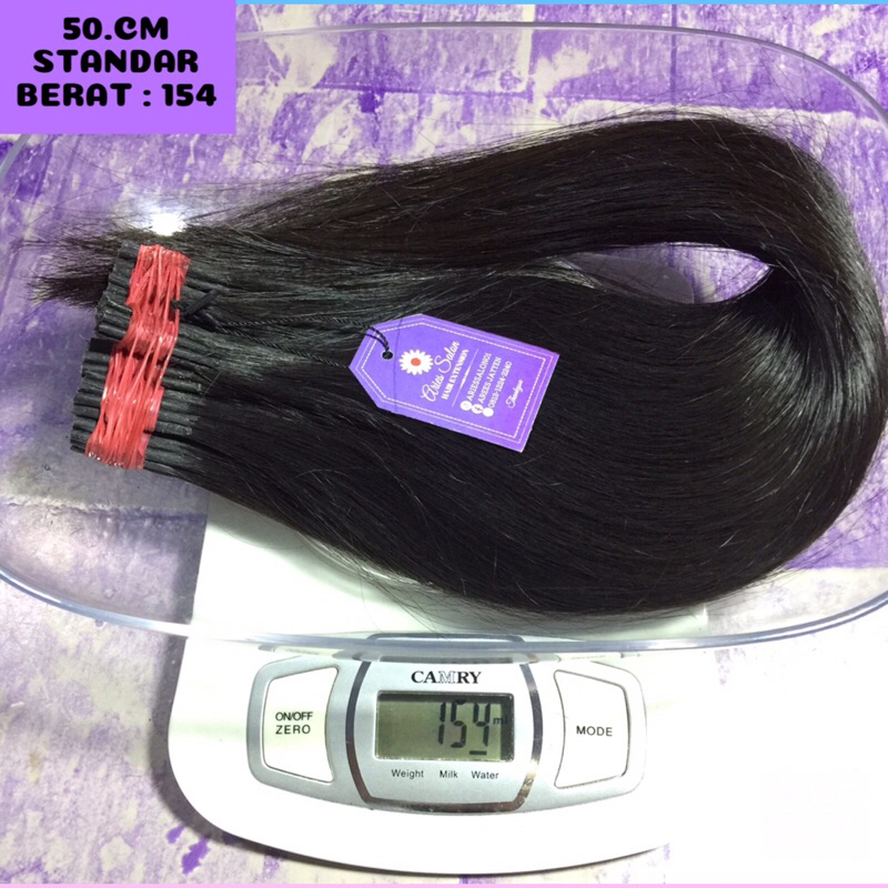 Jual RAMBUT SAMBUNGAN PER (1 HELAI) UKURAN 50.CM RAMBUT POTONGAN DARI ...