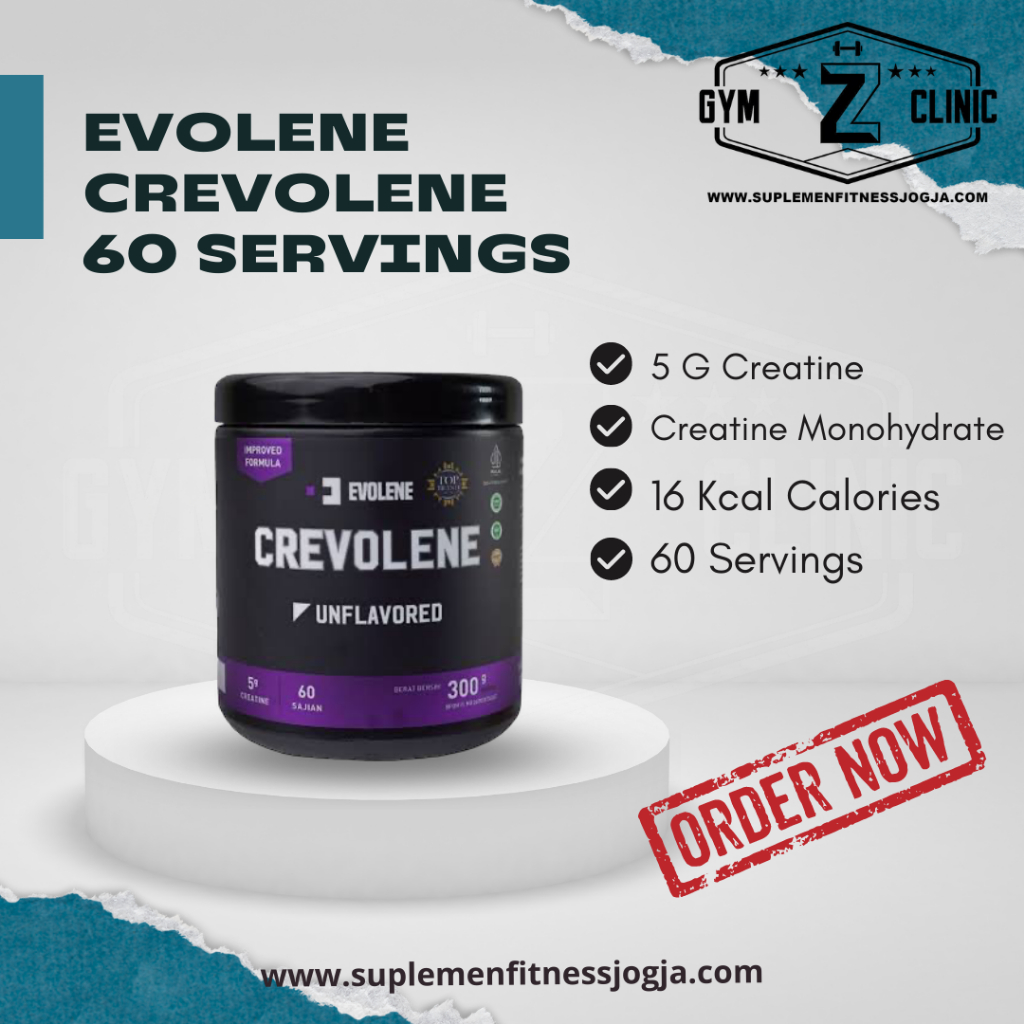 Jual Evolene Crevolene 30 serving 60 Serving 165 gr 330 Gram Creatine ...